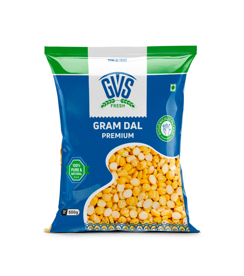 GVS Foods - Gram Dal Premium 500g, 1Kg